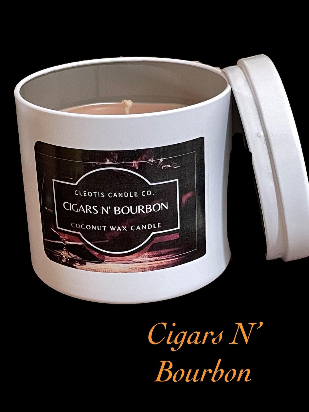 Cigars-n-bourbon - Create Your Own Candle by Cleotis Candle Co - Etsy