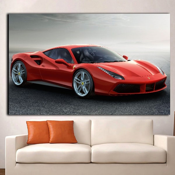 Ferrari Poster Canvas - Etsy