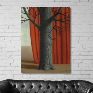 René Magritte Tree La Parade Canvas Wall Art Painting Poster, Modern ...