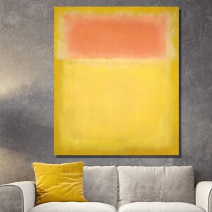 Mark Rothko Yellow Orange Reproduction, Mark Rothko Canvas Art, Rothko ...