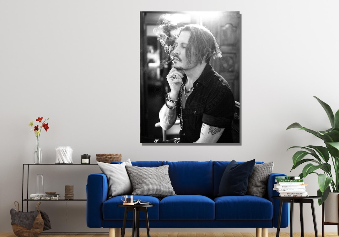 Johnny Depp Canvas Poster Wall Art Music Print Decorative Canvas ...