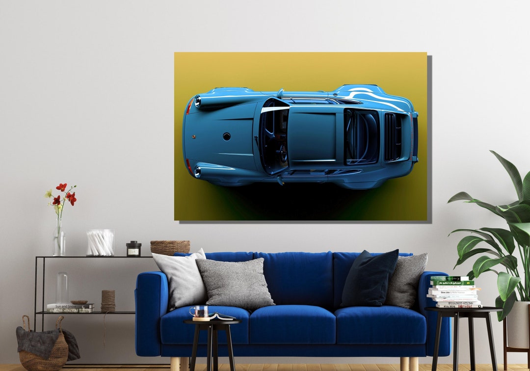 Blue Porsche Poster,porsche Wall Art,porsche, Porsche 911 Carrera ...