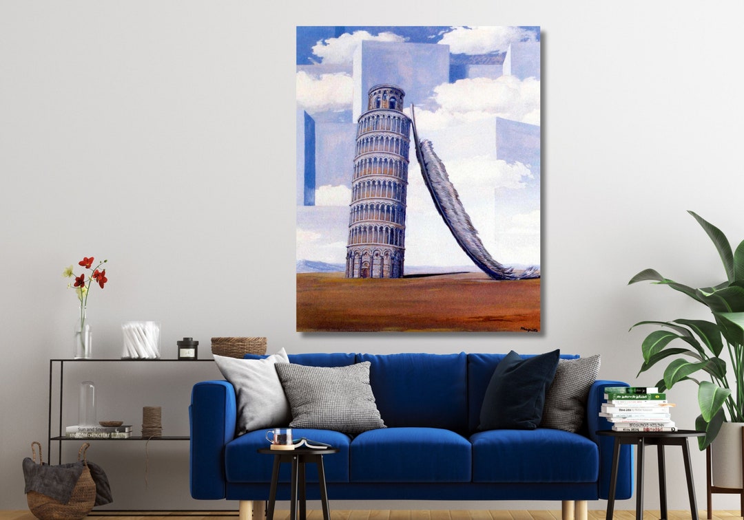 René Magritte Memory of a Journey Painting Print Art, Rene Magritte ...