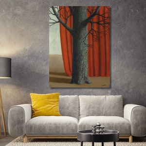 René Magritte Tree La Parade Canvas Wall Art ,rené Magrittetree Poster ...