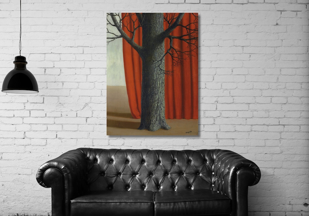 René Magritte Tree La Parade Canvas Wall Art ,rené Magrittetree Poster ...