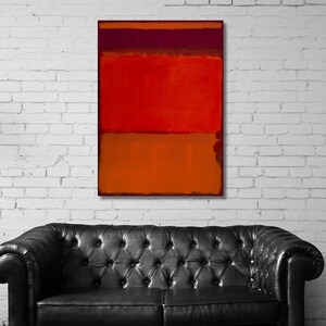 Mark Rothko Red Painting Print Art,mark Rothko Canvas Poster ,rothko ...