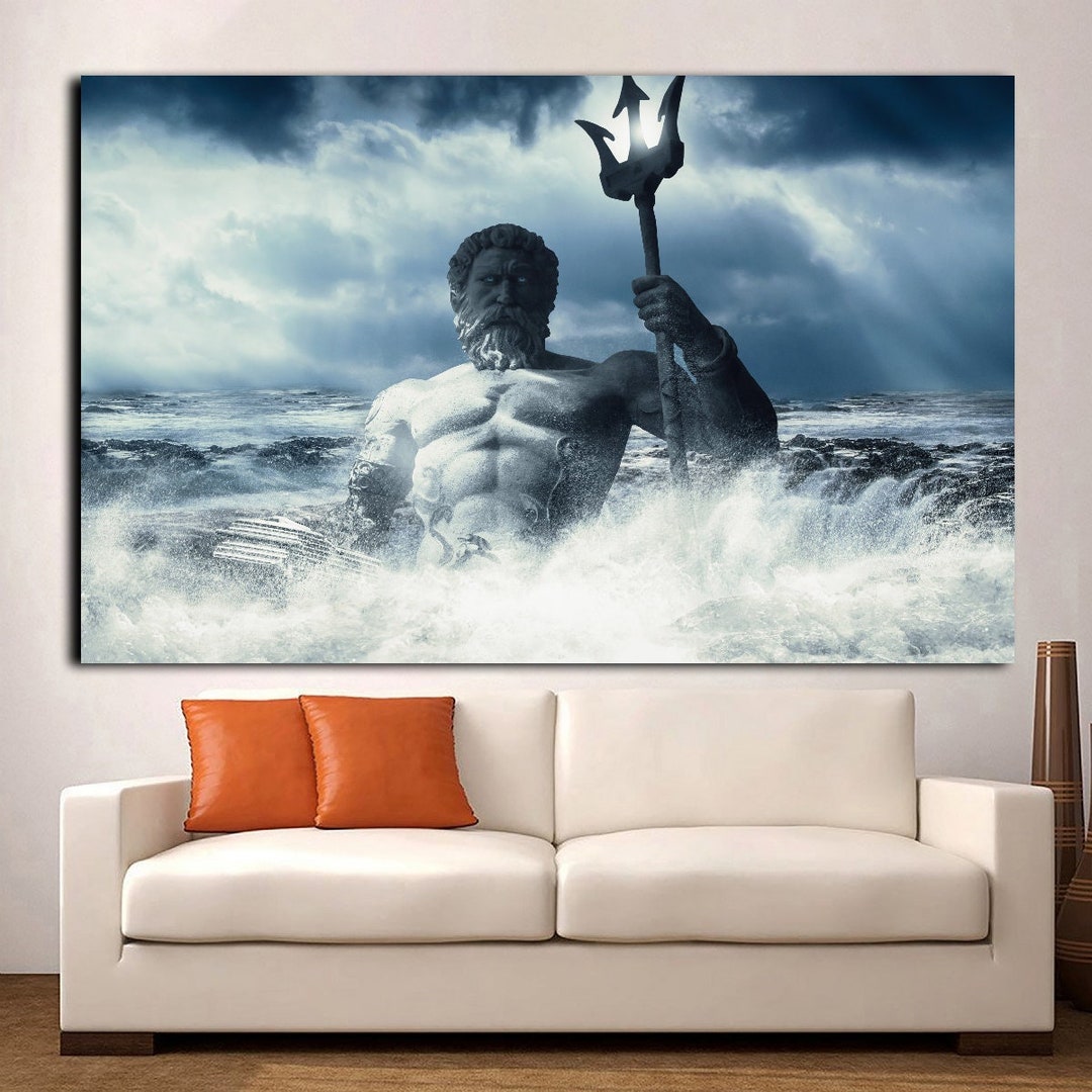 Greek Mythology, God of the Sea Print, Poseidon Print,poseidon Poster ...