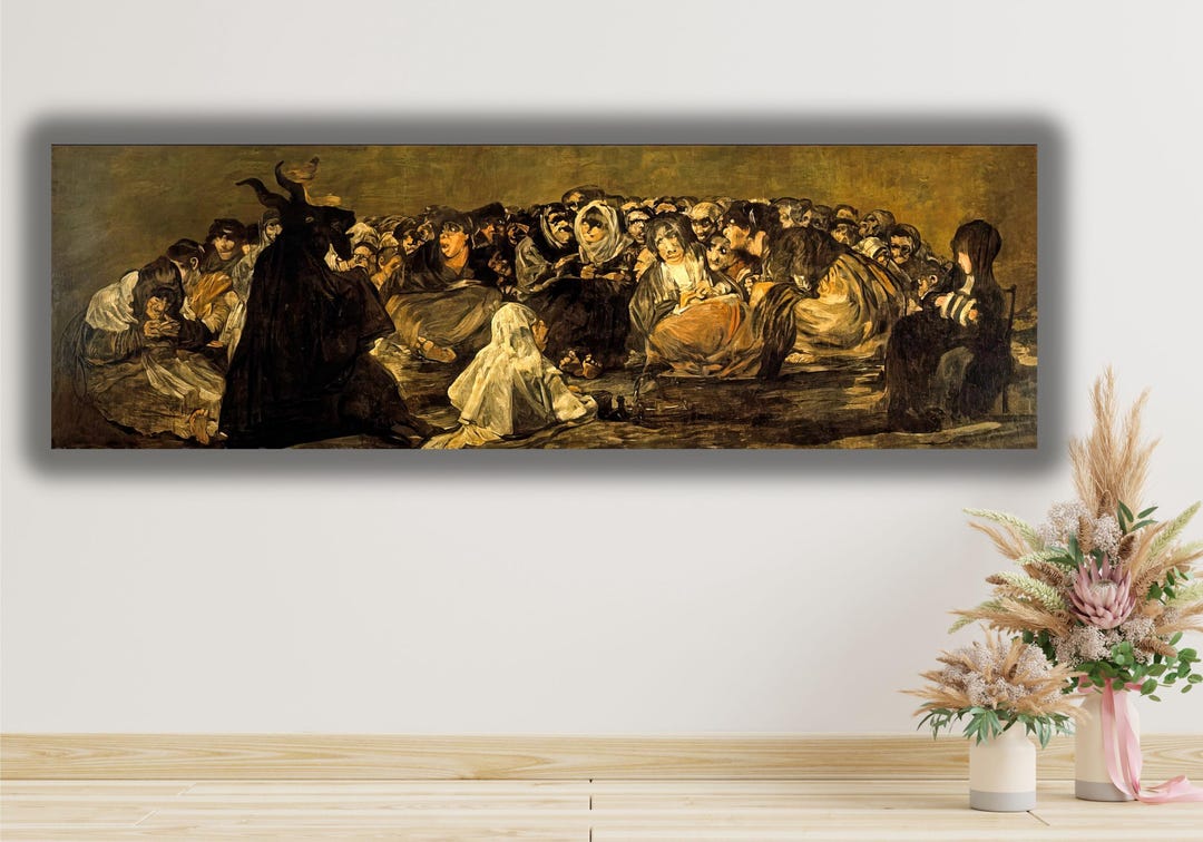 Witches' Sabbath the Great He-goat by Francisco Goya, Witches'sabbath ...