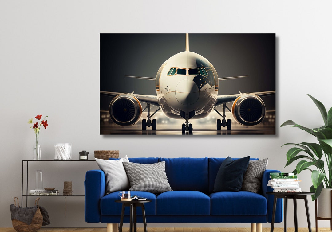 Plane Art,plane Wall Art,boeing Wall Decor,gift for Boyfriend,man Cave ...