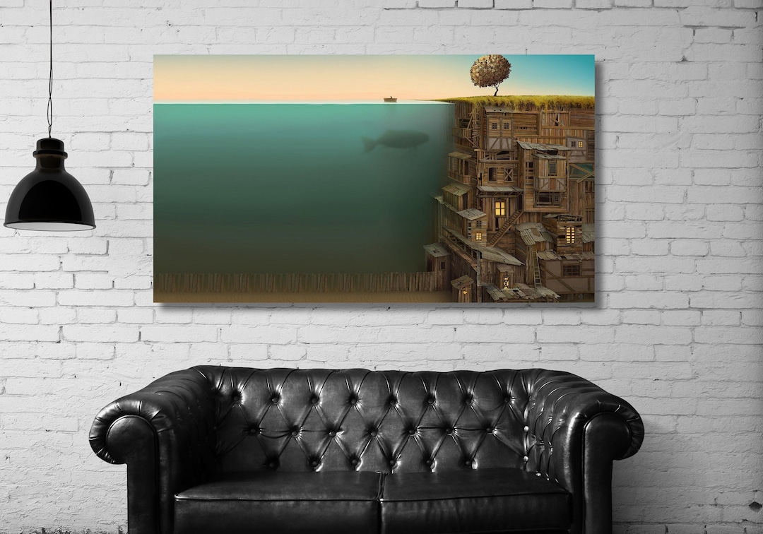 Salvador Dali Sea Vintage Canvas Wall Art Salvador Dali Canvas Salvador ...