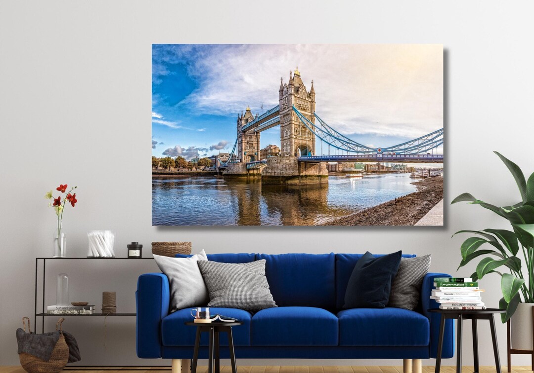 Tower Bridge Poster Print Art, London Tower Bridge Canvas Wall Art ...