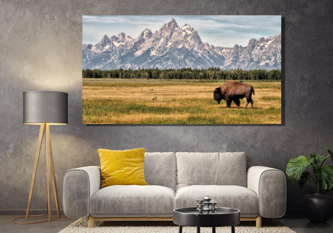 Buffalo, American Buffalo Original Pictures Art, Buffalo Wall Art ...