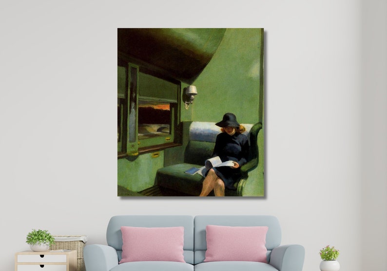 Edward Hopper Poster Edward Hopper Compartment Car (1938) Canvas Wall ...