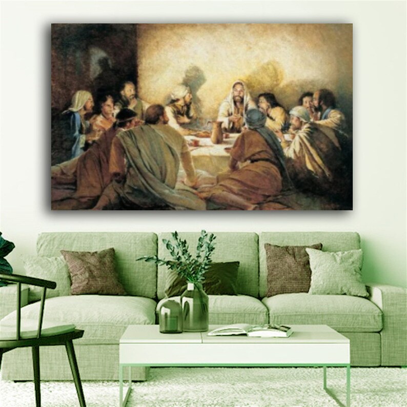 Last Supper Canvas Last Supper Wall Art Last Supper Canvas Set - Etsy