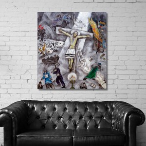 Marc Chagall,the White Crucifixion by Marc Chagall Canvas,marc Chagall ...
