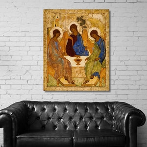 Andrei Rublev the Trinity Canvas, the Trinity Poster,andrei Rublev Art ...