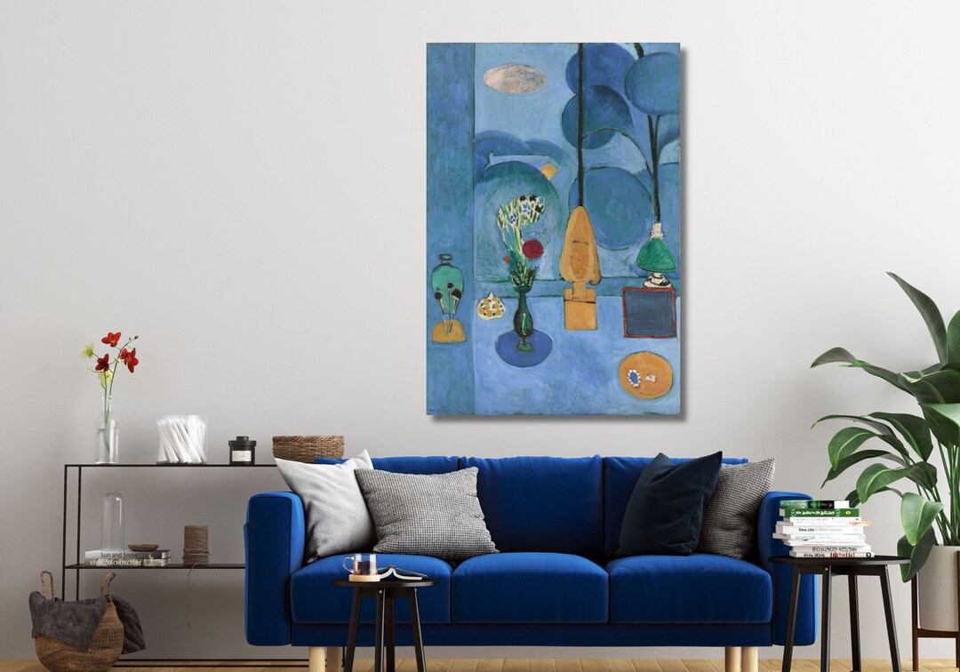 Henri Matisse Blue Window Poster Canvas Wall Art,blue Window Wall Art ...