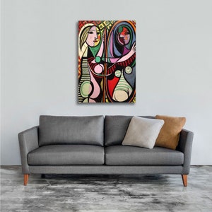 Picasso Print Arts, Pablo Picasso, Mädchen Vor Spiegel, Feine ...