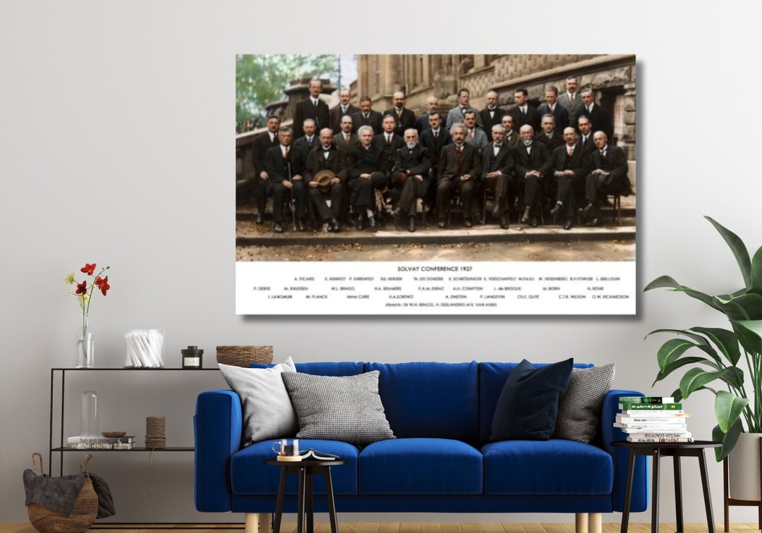 Solvay Conference 1927 Canvas,vintage Physics Poster,science Print ...
