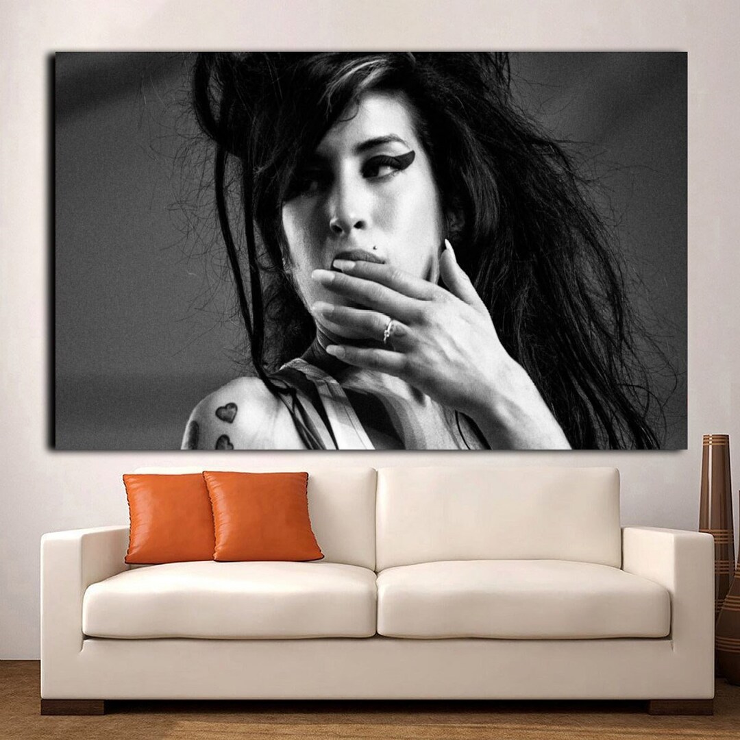 Amy Winehouse Canvas Wall Art, Famous Singer, Amy Winehouse Print Art ...