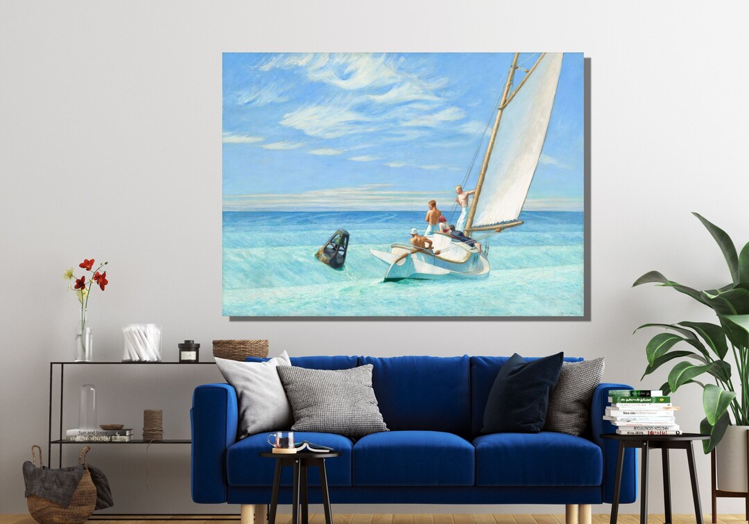 Edward Hopper Sailboat the Sea (1951) Canvas Wall Art Painting,modern ...