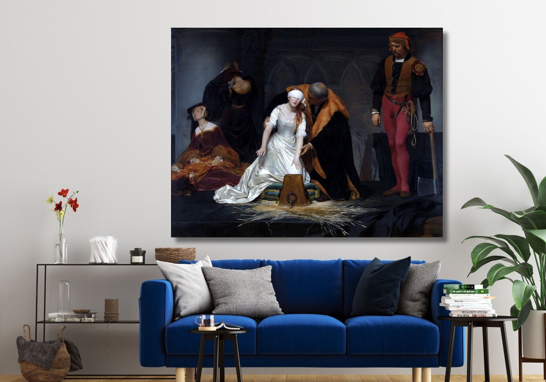Paul Delaroche the Execution of Lady Jane Grey Poster Canvas Art, Paul ...
