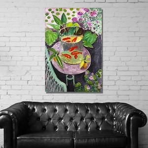 Henri Matisse Goldfish Painting Fish Still Life Printable Canvas Wall ...