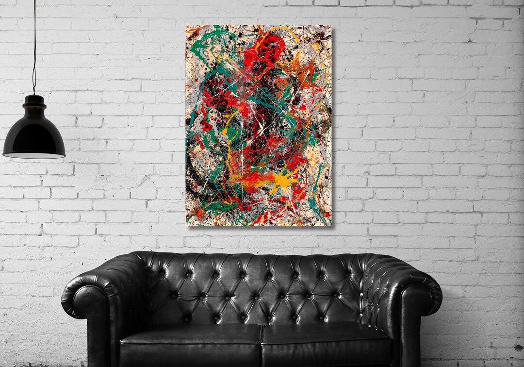 Jackson Pollock Canvas Wall Art Pollock Extra Large Canvas Wall Art ...