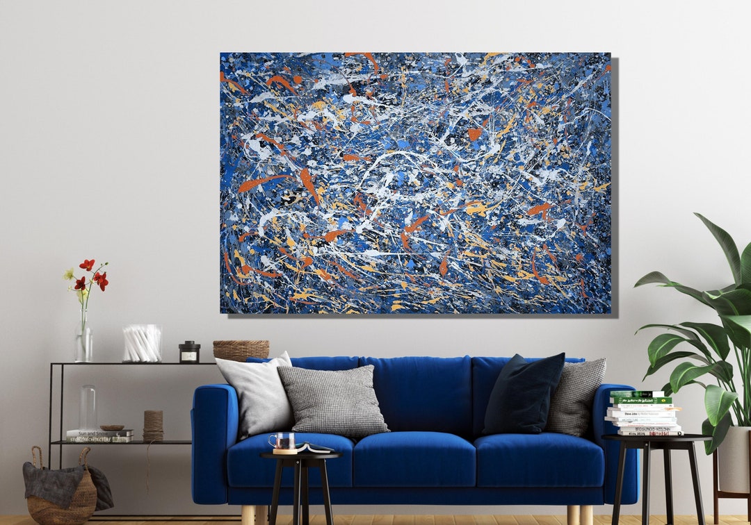 Jackson Pollock Portrait,portrait of Pollock Print, Canvas Wall Art ...