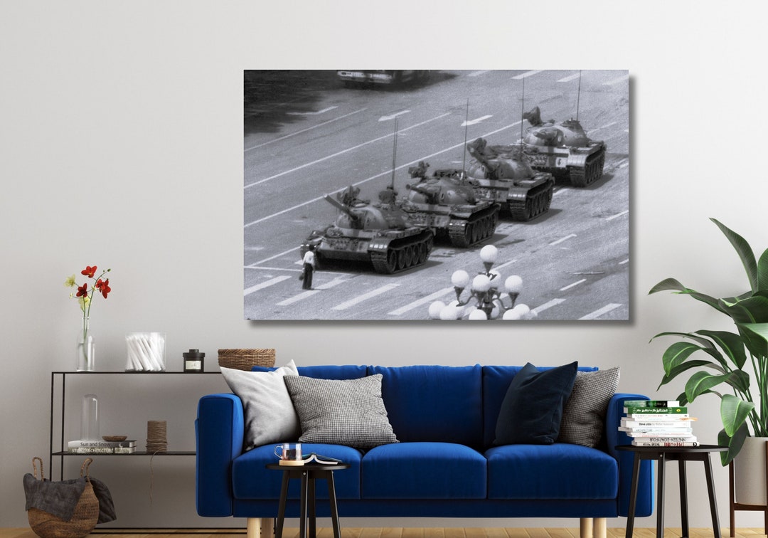 Tank Man Tiananmen Square 1989 Canvas Print,tank Man Tiananmen Print ...