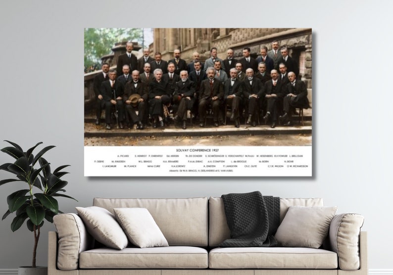Solvay Conference 1927 Canvas,vintage Physics Poster,science Print ...