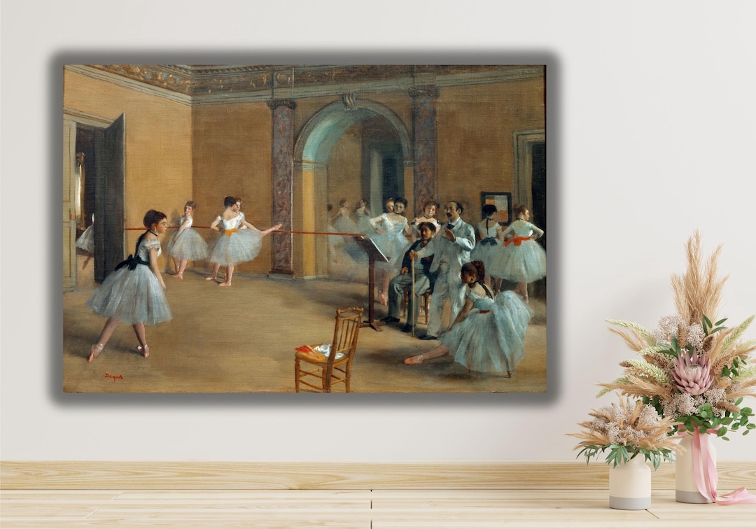 Edgar Degas the Dance Foyer at the Opera Art Canvas Print, Reproduction ...