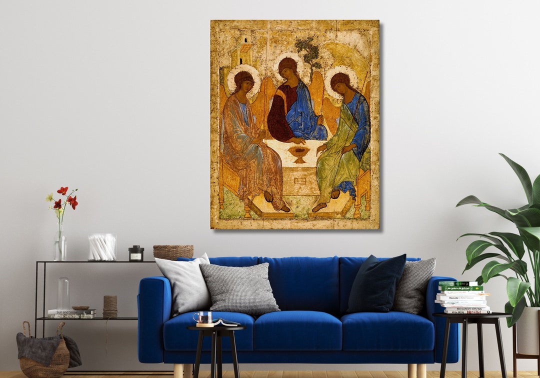 Andrei Rublev the Trinity Canvas, the Trinity Poster,andrei Rublev Art ...