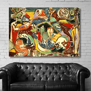 Jackson Pollock the Key Canvas,the Key of Pollock Print, Pollock Canvas ...