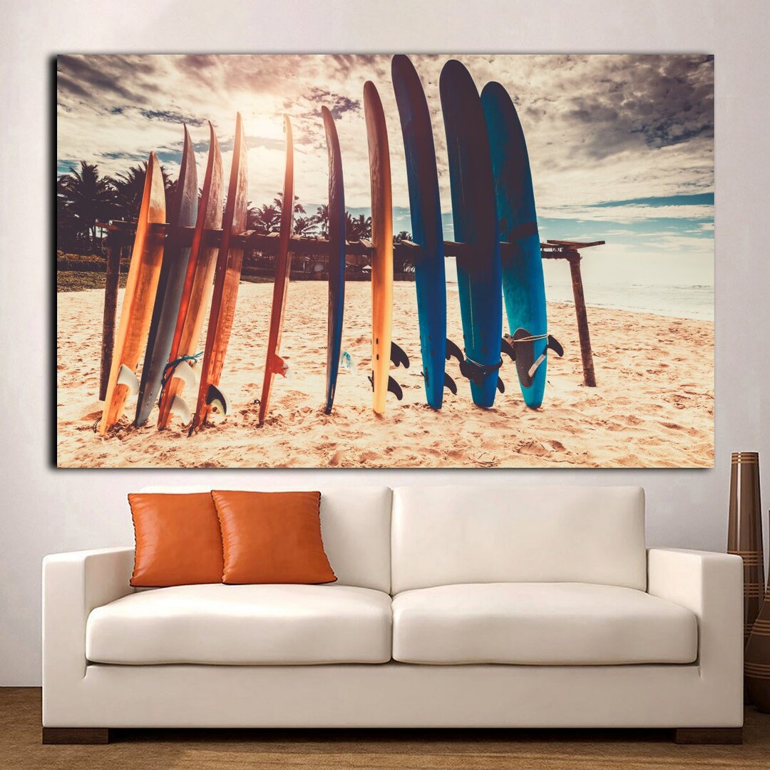 Surfing Board Art Surfing Wall Decor Surfing Art Surfing Print Surfing ...