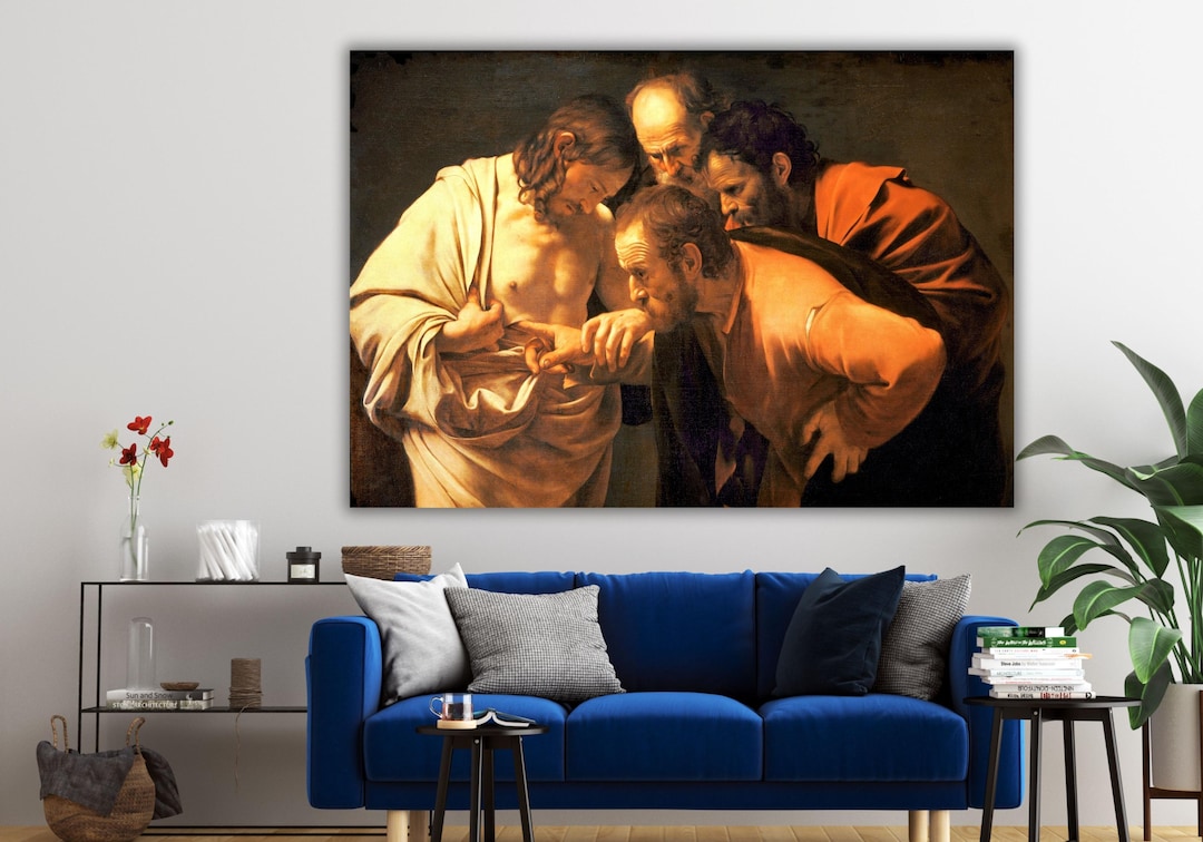 Caravaggio the Incredulity of Saint Thomas Canvas Art Decor, Modern ...