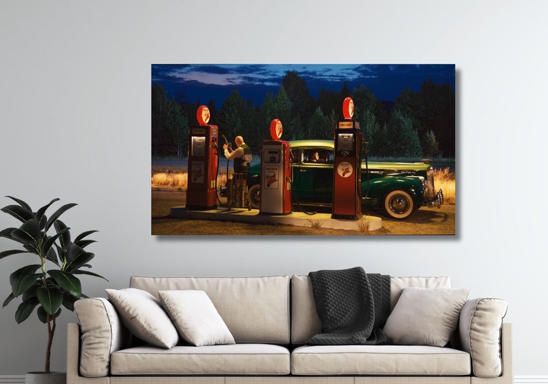 Edward Hopper Gas Station Canvas Art,edward Hopper Canvas Art,edward ...