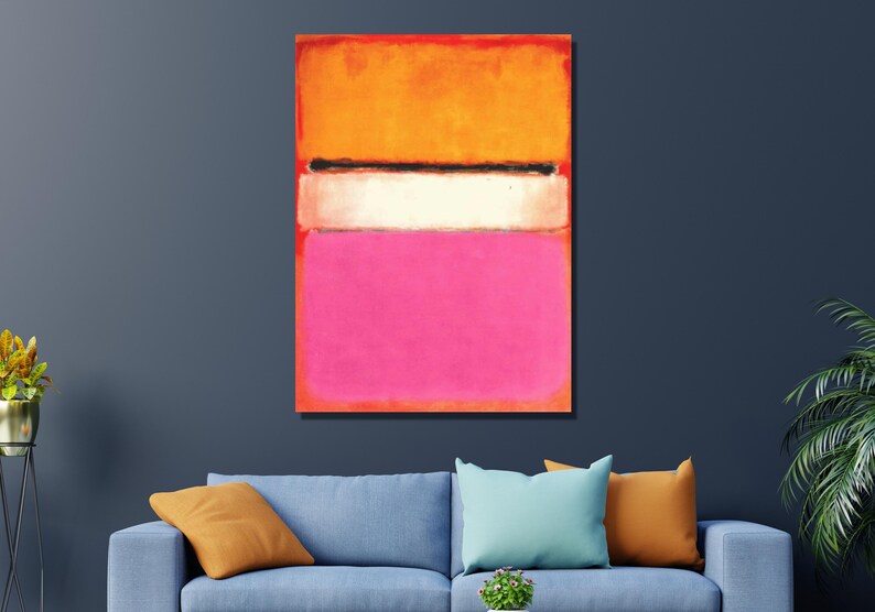 Mark Rothko Print Mark Rothko White Center Canvas Wall Art - Etsy