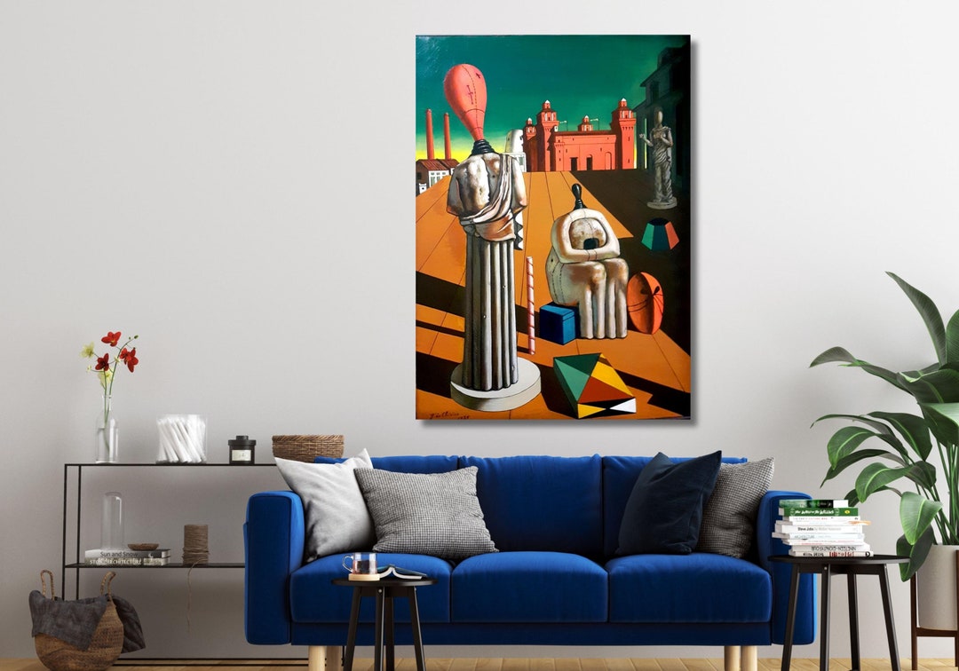 Giorgio De Chirico's the Disquieting Muses Canvas Print Wall Art ...