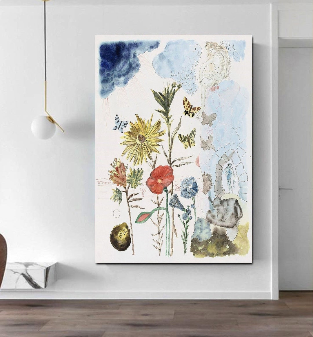 Dali Flowers Poster,salvador Dali Fleurs 1948 Print,salvador Dali ...