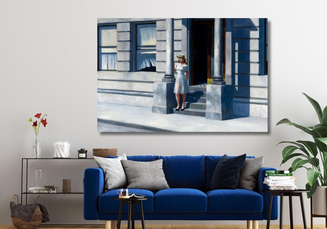 Edward Hooper Summertime Canvas Art, Edward Hopper Summertime Painting ...
