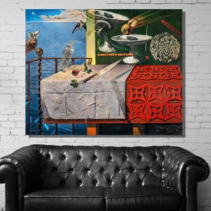 Salvador Dalí Metamorphosis of Narcissus 1937 Canvas Gallery Exhibition ...