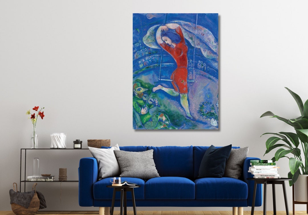 Marc CHAGALL the Acrobat or the Trapeze Canvas Art,chagall Print Art ...