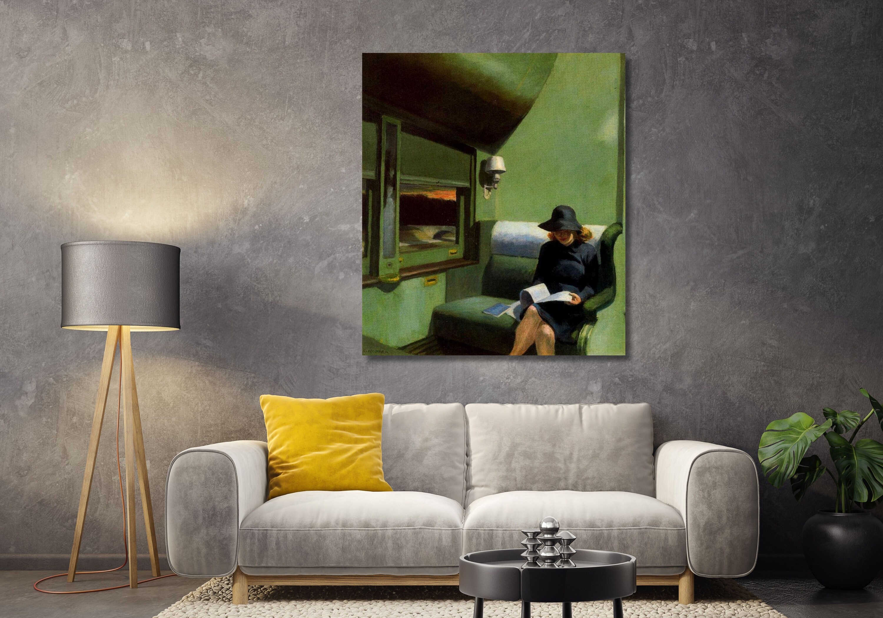 Edward Hopper Poster Edward Hopper Compartment Car (1938) Canvas Wall ...