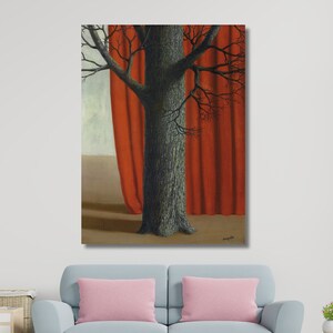 René Magritte Tree La Parade Canvas Wall Art ,rené Magrittetree Poster ...