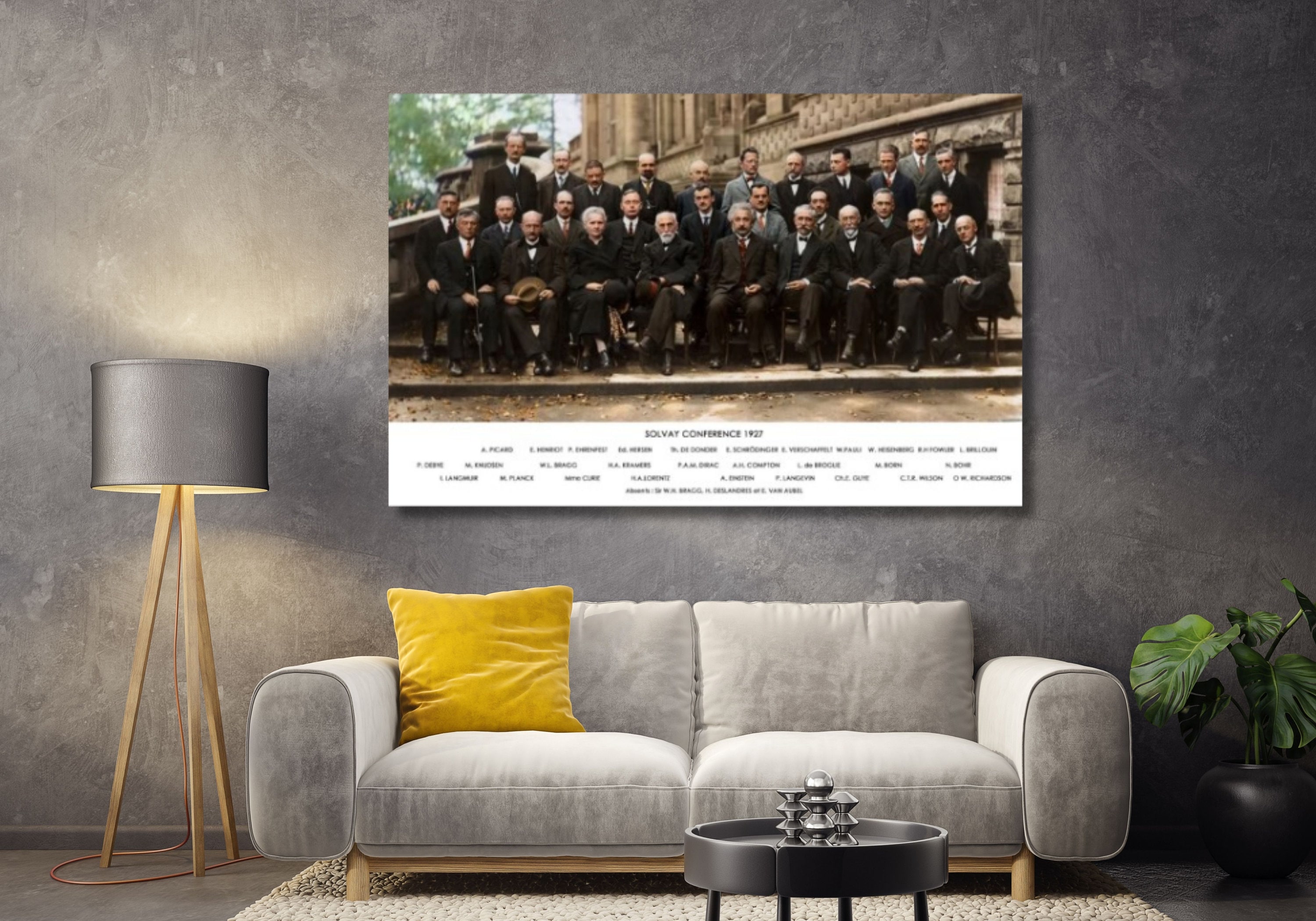 Solvay Conference 1927 Canvas,vintage Physics Poster,science Print ...