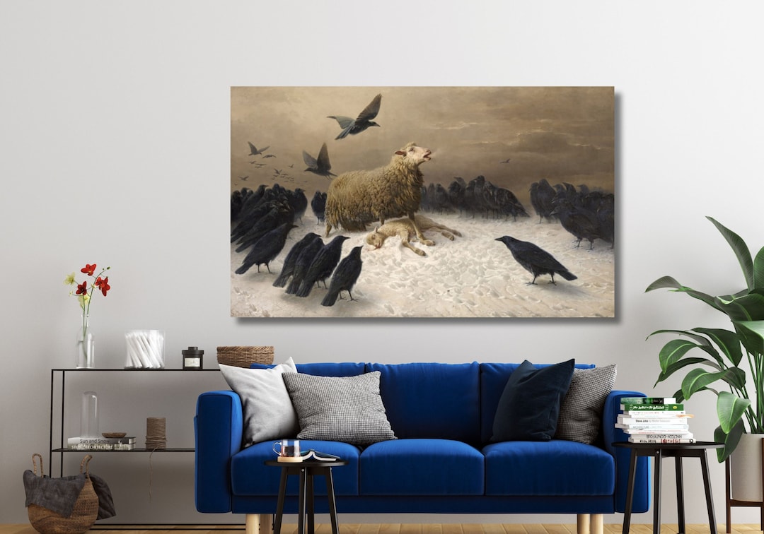 August Friedrich Albrecht Schenck Anguish Lane Canvas,anguish by August ...