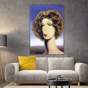 Rene Magritte Rape 1935 Canvas Print Wall Art,rené Magritte Le Viol ...