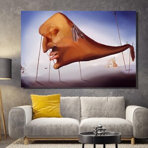 Salvador Dali Sleep (le Sommeil) Art Print Dali Canvas Sleep Wall Art ...