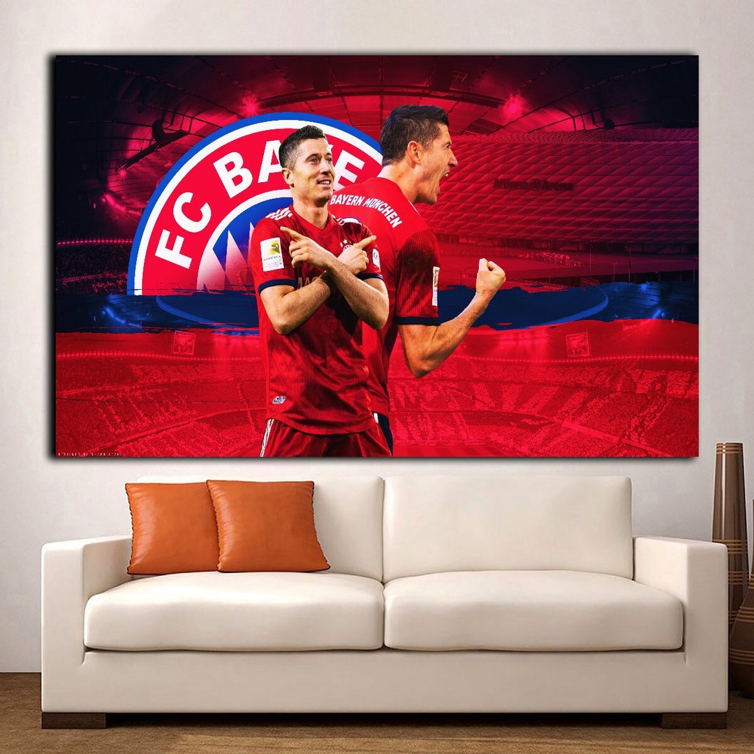 Robert Lewandowski,robert Lewandowski Canvas Wall Art, Lewandowski ...